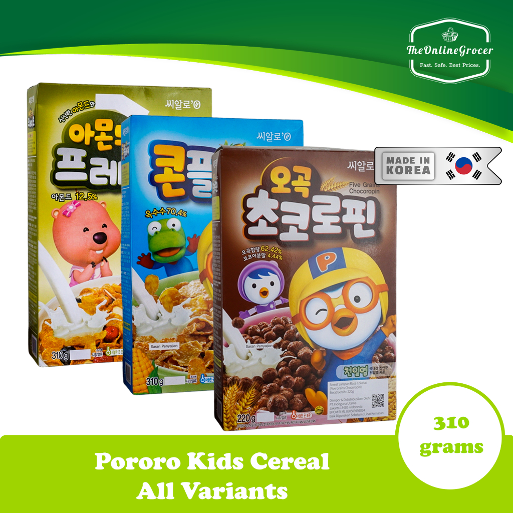 Pororo Cereal All Variant 310gr – Pororo Korean Breakfast Cereal ...