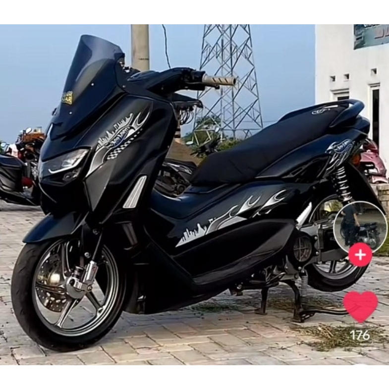 NMAX ALL NEW CONNECTED 155 TRANSPARENT STRIPING HOTWHEELS MOTIF ...