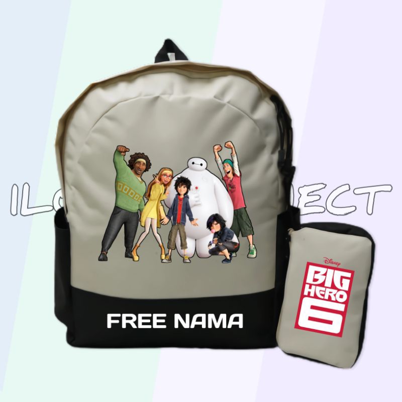 Big Hero 6 Custom Children's School Backpacks Disney Bay Max Big Hero 6 ...