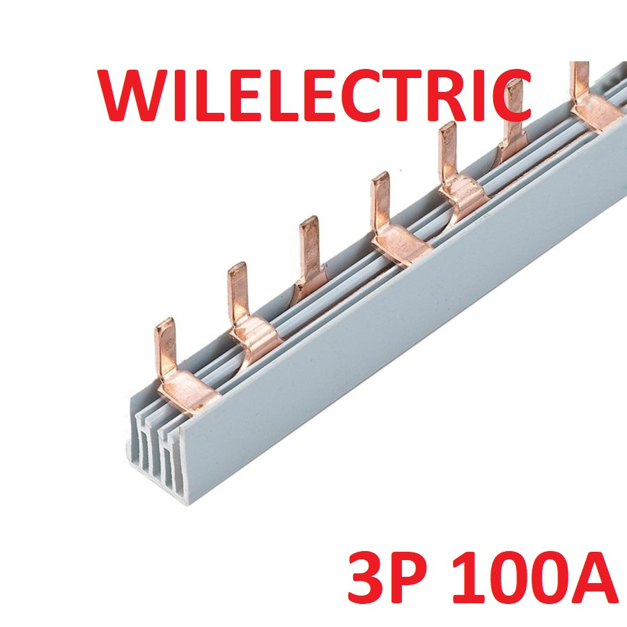 Mcb 3P 3 phase 100A 100 A 1 Meter 1m copper jumper rail comb Busbar ...