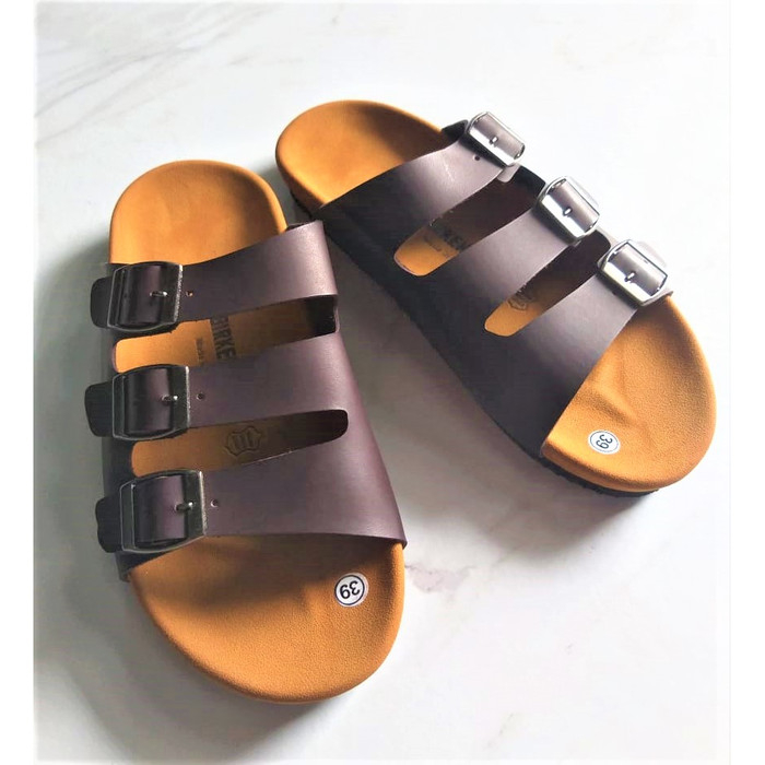 Florida Eva Brown Sandals For Men Premium Washing Warehouse!!! | Shopee ...