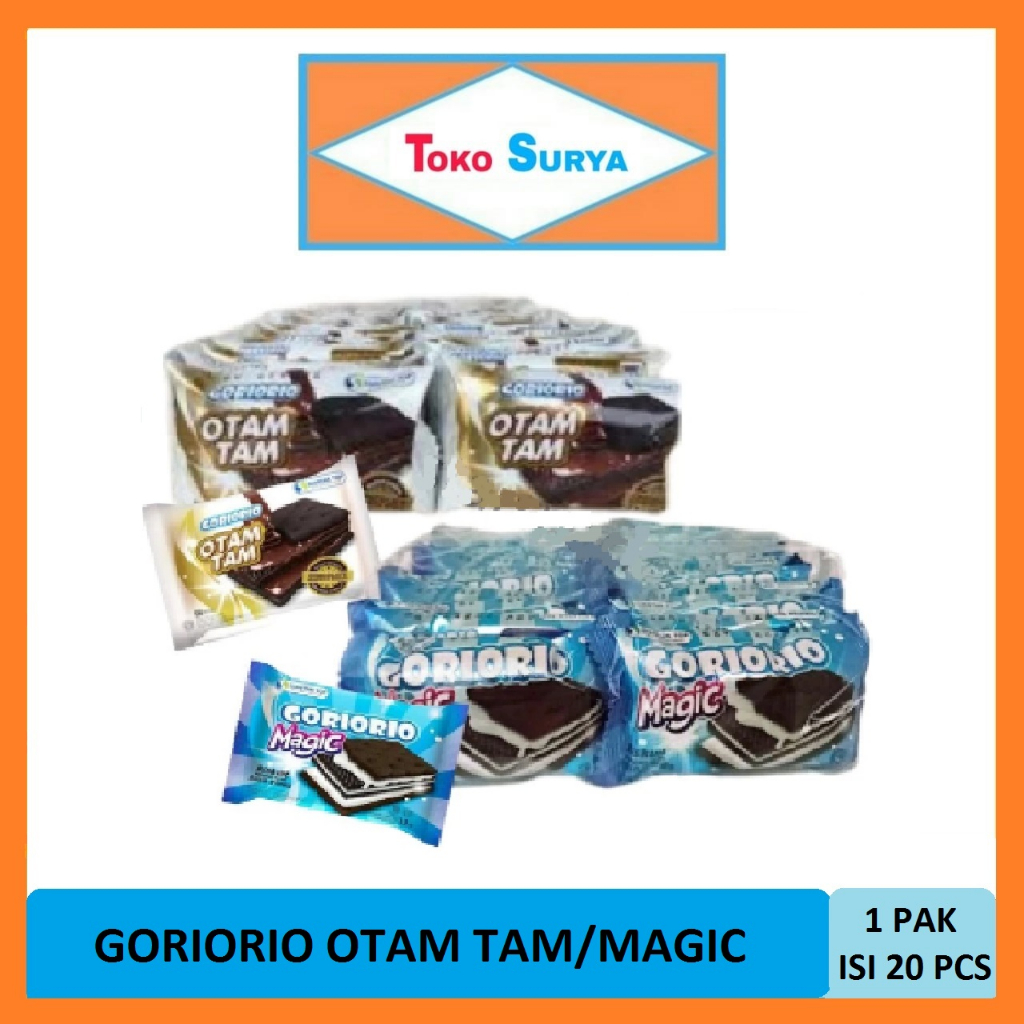 Goriorio Magic/OTam Tam Biscuit Renceng Siantar Top 20 x 10 Gr | Shopee ...