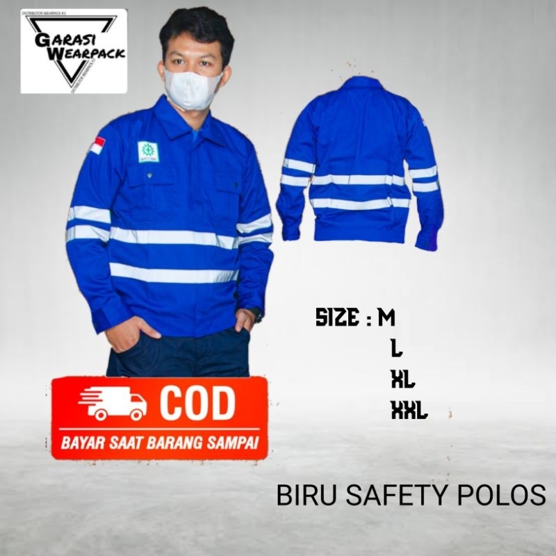 Safety Work Wearpack/Plain Blue Safety Work Clothes | Shopee Philippines