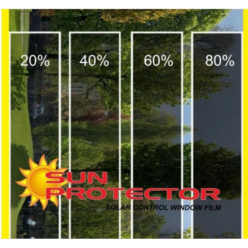 HITAM Ryben Window FILM Heat Reject STICKER RIBEN Black Window FILM ...