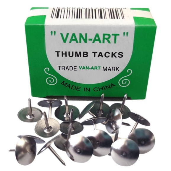 PERALATAN Pines Thumbtacks 1 Box Thumb Tacks Thumbtacks Strong Steel ...
