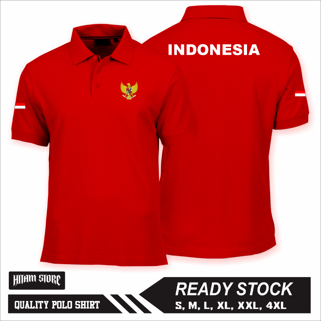 Polo Shirt Polo Shirt Polo Shirt Collar Indonesian Independence Day ...