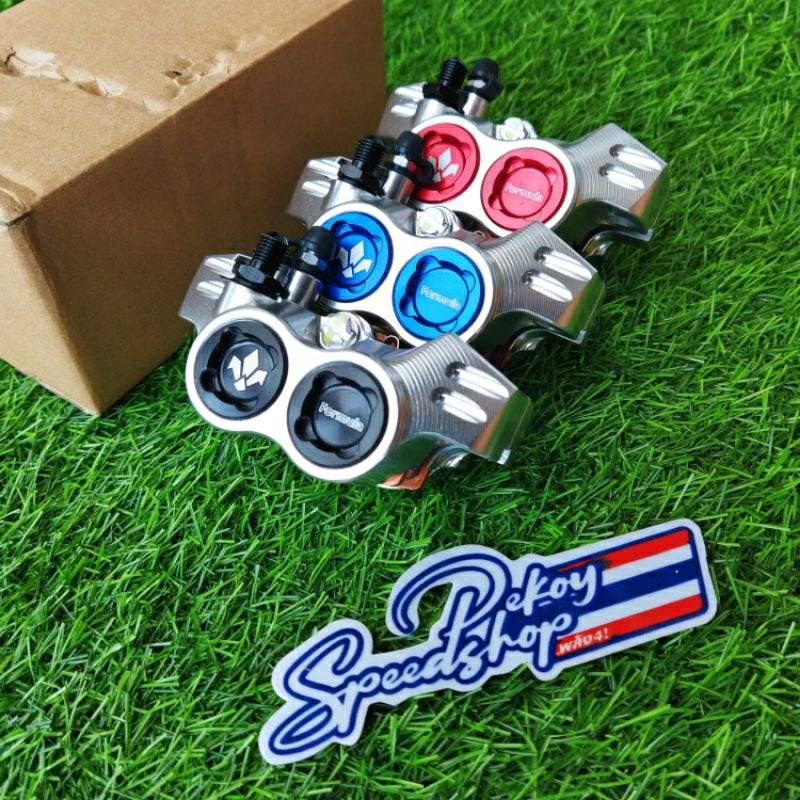 Formula racing caliper 4 piston 1 pin original Italian coin black ...