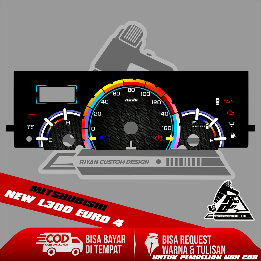Custom speedometer board new L300 euro 4 D2 speedometer panel custom ...