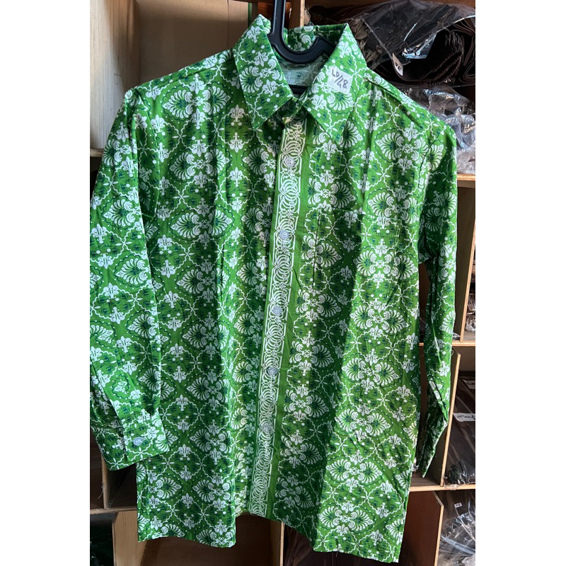 Al azhar school uniform batik with stone motif long sleeves | Shopee ...