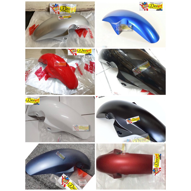 MERAH PUTIH HITAM Suzuki GSX RS 150 Bandit Front Fender Fender Silver ...