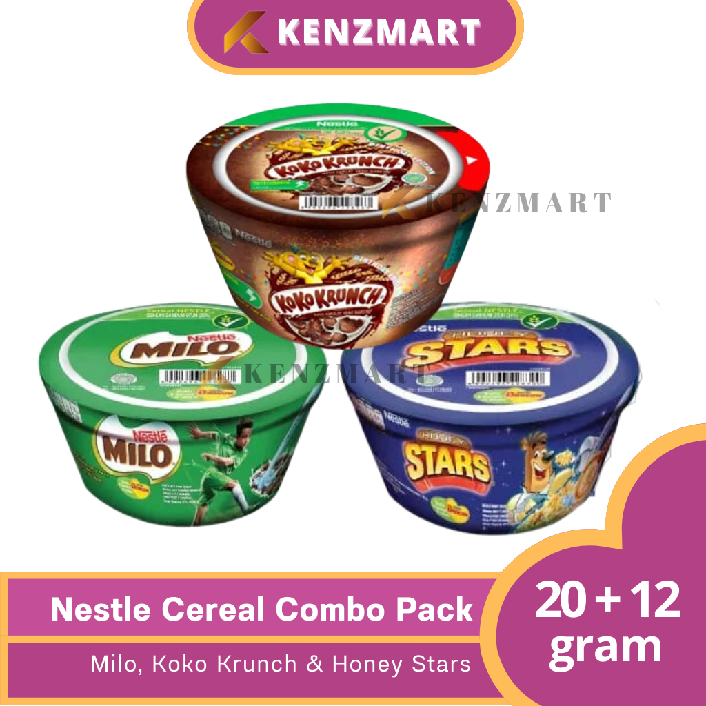 Nestle Koko Krunch Cereal Combo Pack 20+12gr Cup Packaging/Milo Cereal ...
