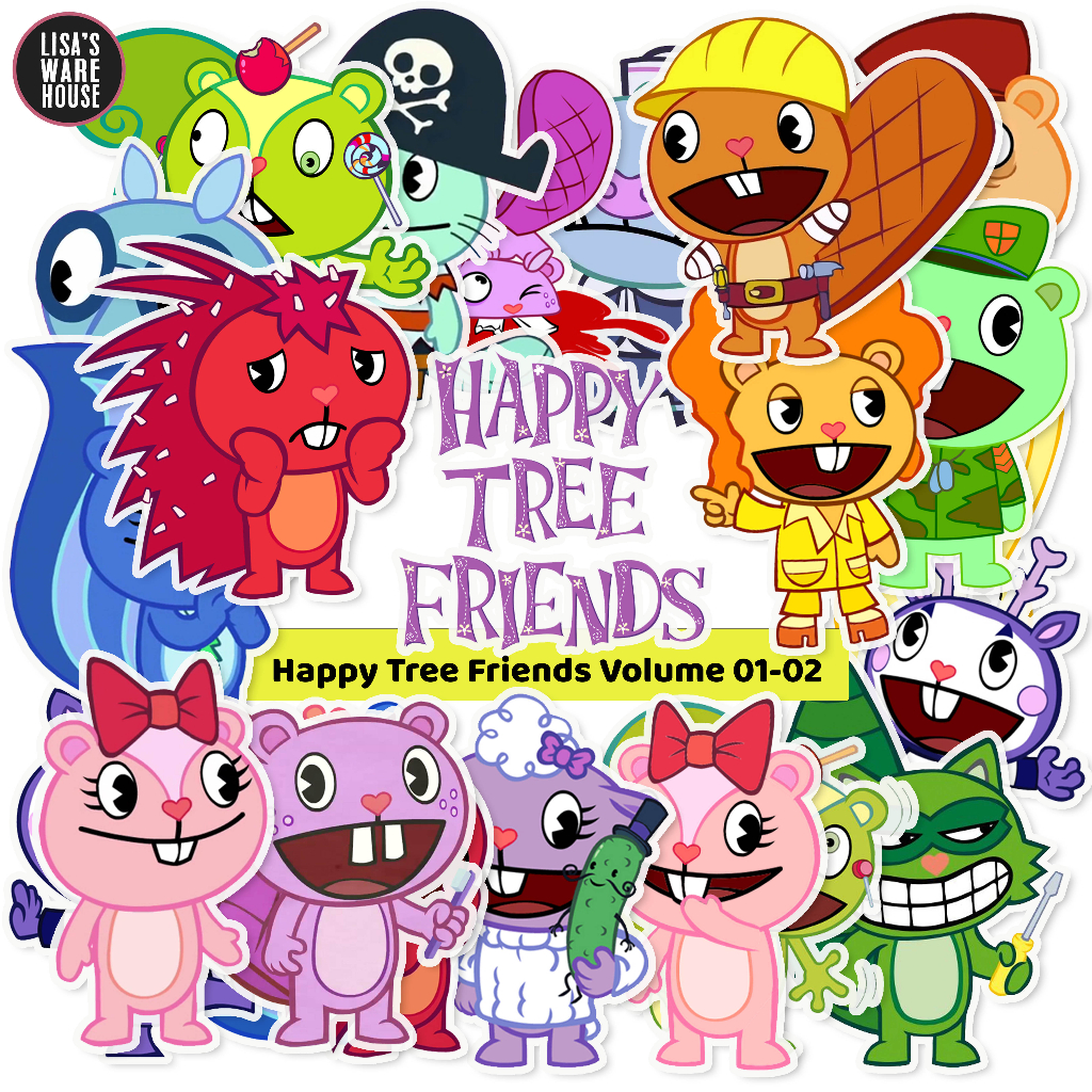 Happy Tree Friends Sticker Volume 01-03 | Shopee Philippines