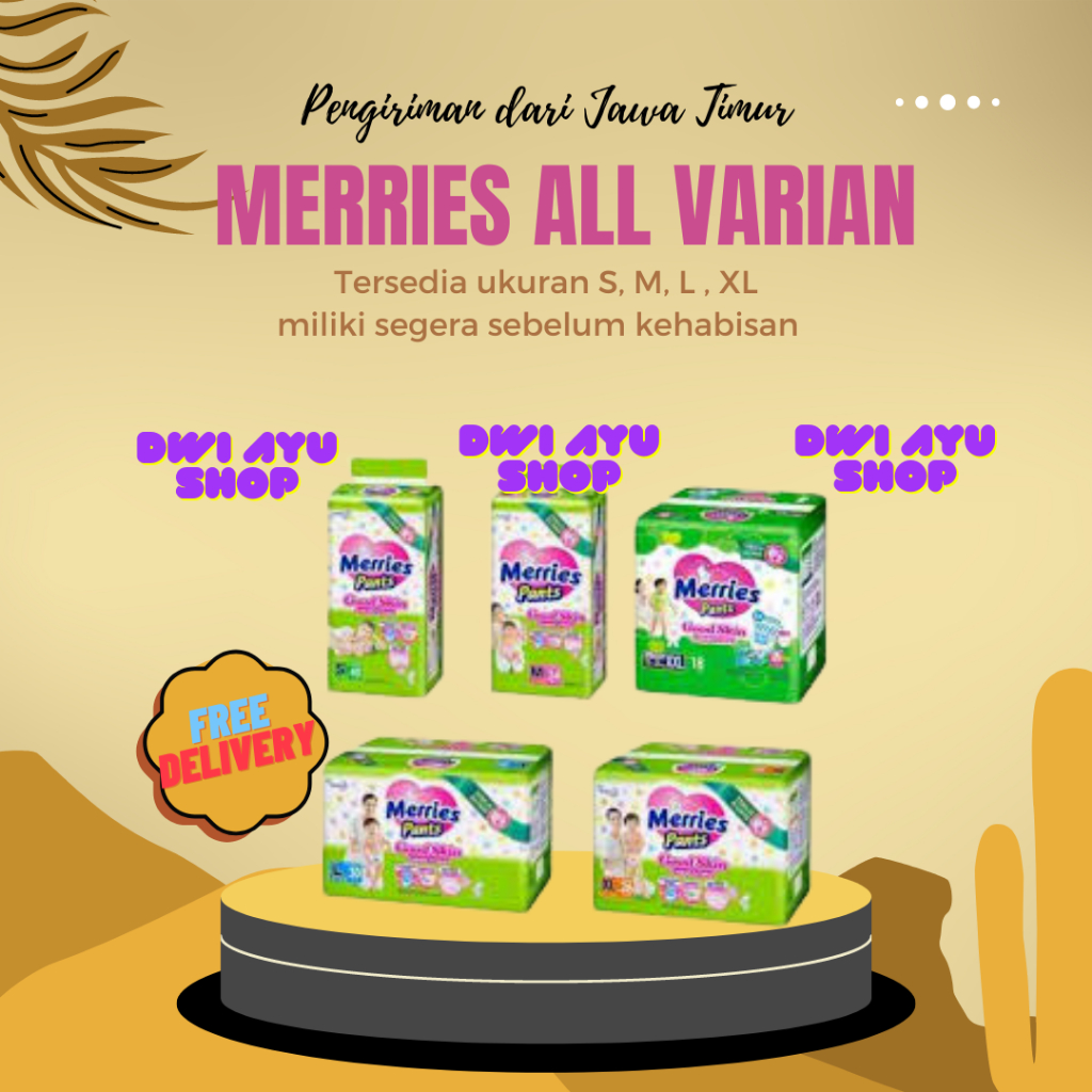 Original Merries Diapers 100% Old Merries Product Expiry | Shopee ...