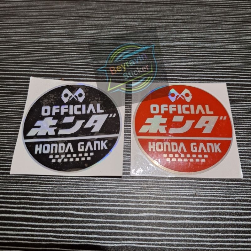 Honda GANK CUTTING KANJI STICKER | Shopee Philippines