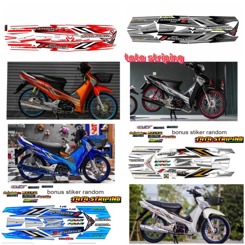 Striping wave 125 i wave 125 thailand stickers | Shopee Philippines
