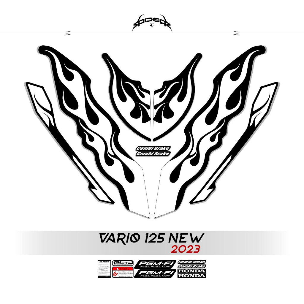 Striping HONDA VARIO 125 NEW / 11 / FIRE TRIBAL FIREE / HOTHELLS / 2022 ...