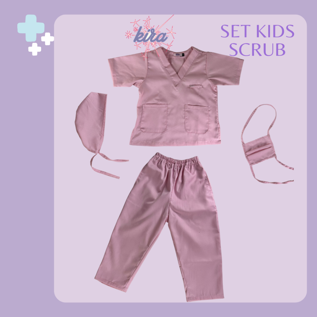 Children's SCRUB SET V neck Short Sleeve - Children's Uniform Shirt ...