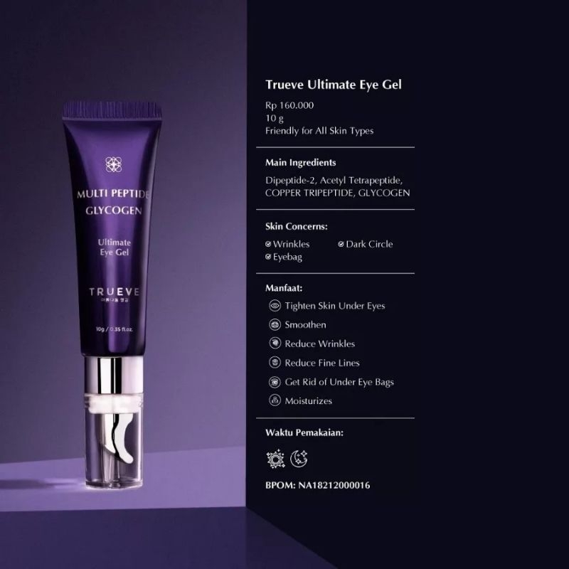 Trueve Multi Peptide Glycogen Ultimate Eye Gel | Shopee Philippines