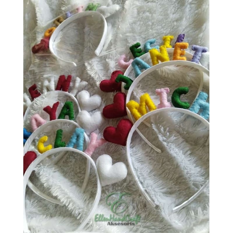 Flannel Headbands With custom Antipate Names Filled With Velvet by ...