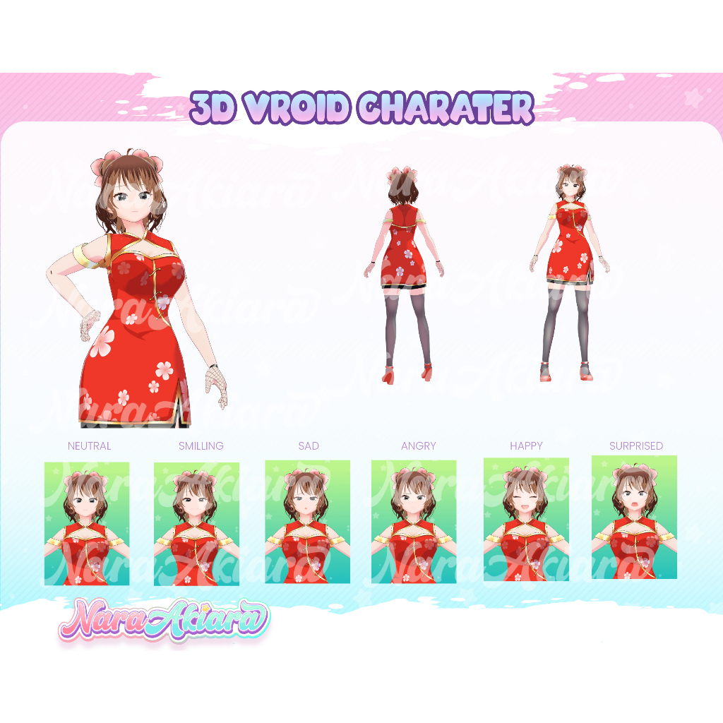 Collection of 3D Vroid Characters Ready to Use, Easy and Efficient, 3D ...