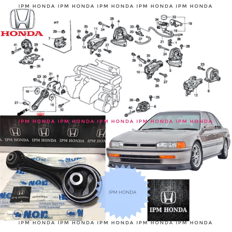 MESIN 50830 SM4 Engine Mounting Front Engine Mount Honda Accord Maestro ...