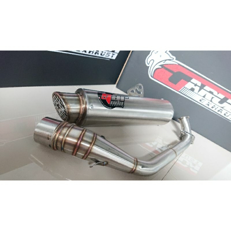 Exhaust racing Garuda Exhaust Type GP Long Full System NMAX AEROX ADV ...