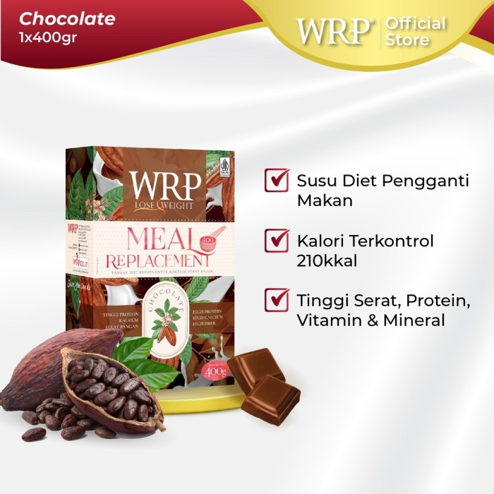 WRP Meal Replacement Chocolate / Meal Replacement Diet Milk 400 gr ...