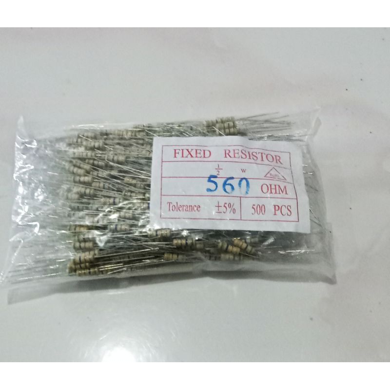 Resistor 1/2W 560 Ohm 500 Pcs | Shopee Philippines