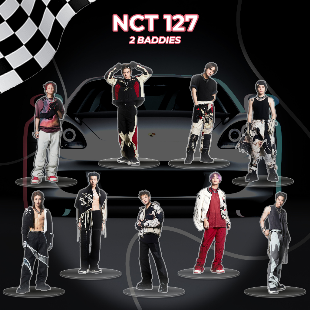 [STANDEE] Nct 127 2 BADDIES action figure kpop Taeyong Mark Jungwoo ...