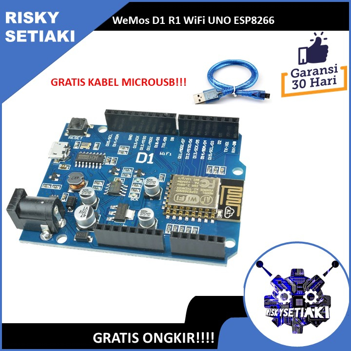 Wemos D1 R1 WiFi UNO ESP8266 Development Board | Shopee Philippines