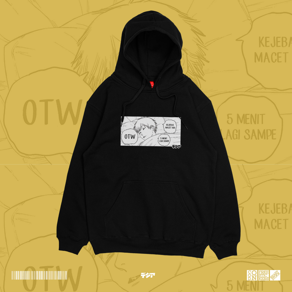 Hoodie OTW On The Way Sleeping Mattress Meme Shitpost Denji Chainsaw ...