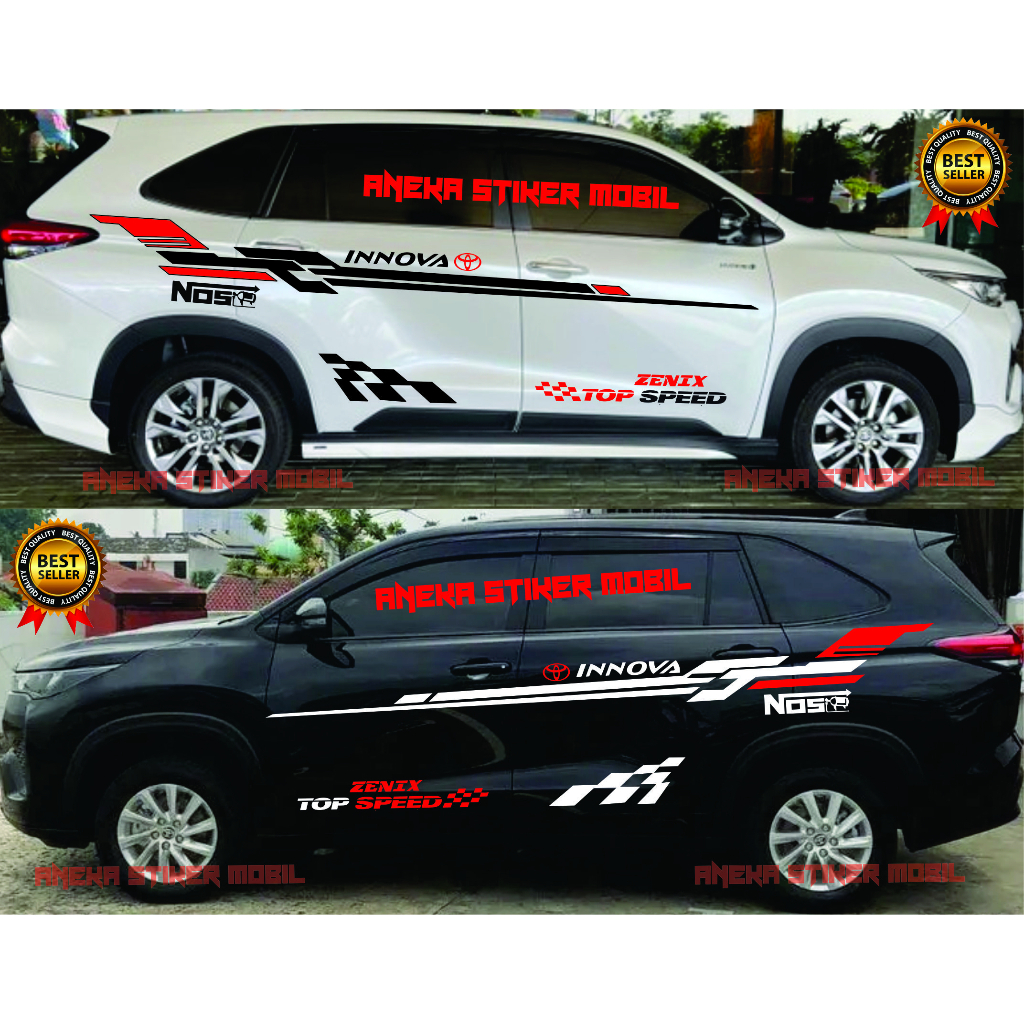 Toyota Kijang Innova Zenix Sticker Innova Zenix Car Sticker Accessories ...