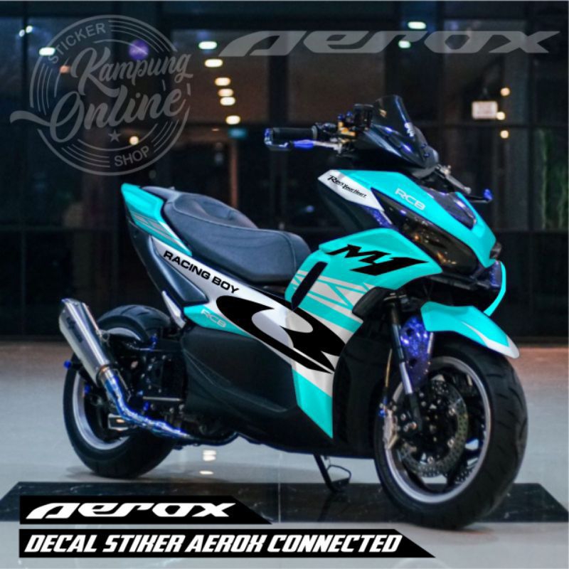 Decal aerox new connected 155 striping aerox new full body Sticker ...