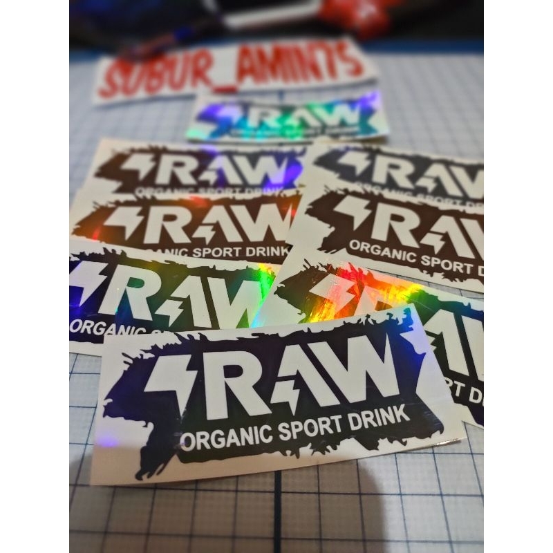 Raw sticker raw logo sticker hologram sticker | Shopee Philippines