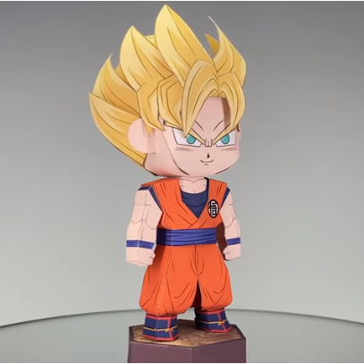 Diy paper pattern Papercraft Dragon Ball goku | Shopee Philippines