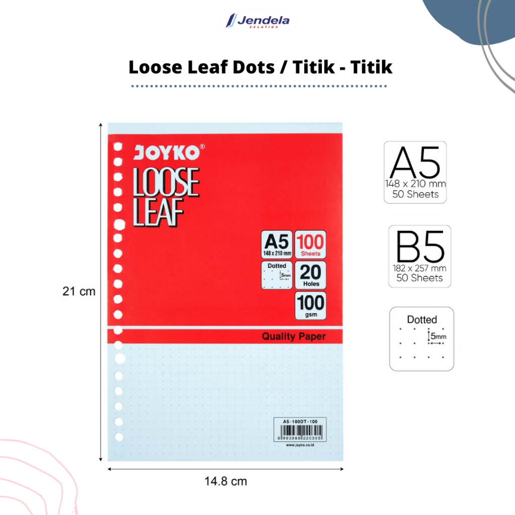 Loose Leaf Dots Joyko Loose Leaf Dots / Binder Dots Filled Paper - ATK ...
