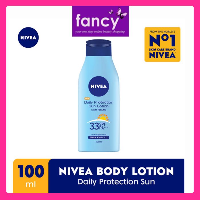 Nivea Body Lotion Sun Lotion SPF33 PA+++ 100ml Daily Protection ...