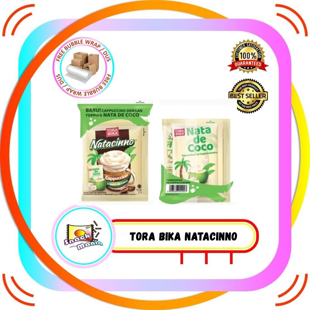 Tora Bika Tormecca Natacinno Coffee 6 Sachets Nata De Coco Cappuccino ...