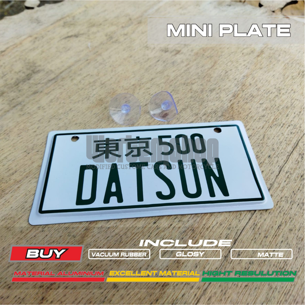 MINI JDM WORDS GLASS STICK PLATE | Shopee Philippines