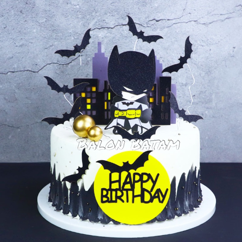 Batman Cake Topper 1 set of 10 pcs | Shopee Philippines
