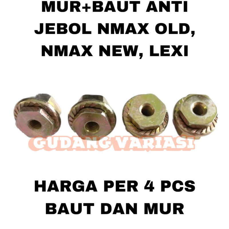 Nut + ANTI-SHOT VISOR BOLT FOR YAMAHA NMAX MOTORCYCLE NEW NMAX OLD LEXI ...