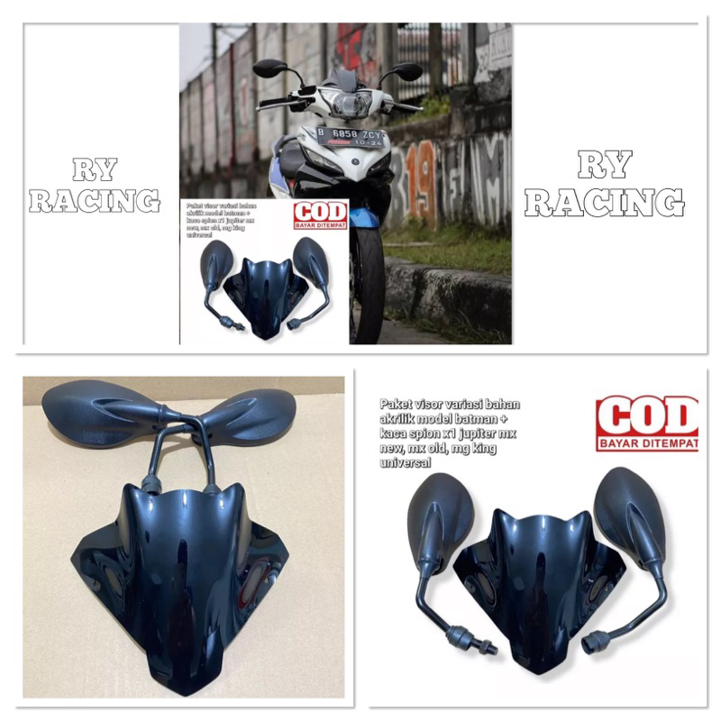 Package Variation Of Rearview Mirror x1 plus visor model batman pnp ...