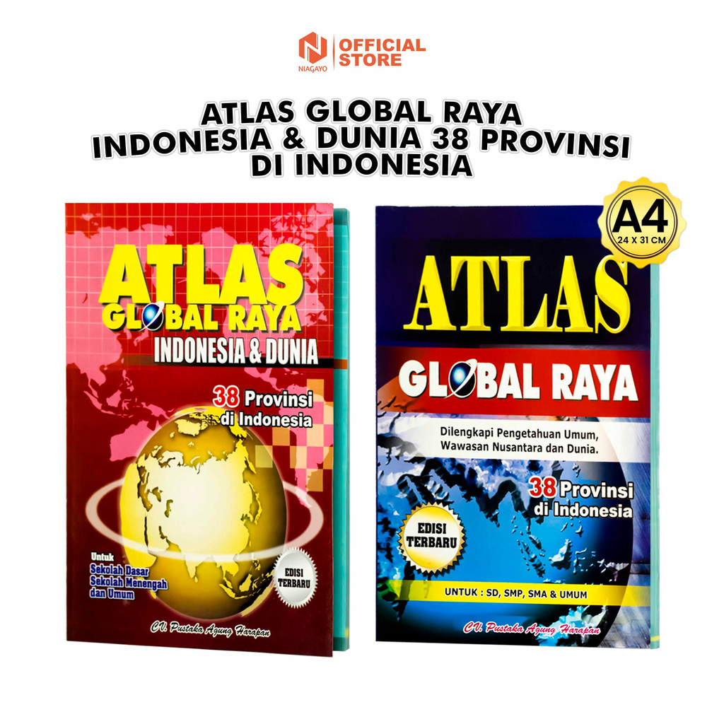 Atlas of 38 Provinces Latest Edition / Atlas Global Raya Besar Equipped ...