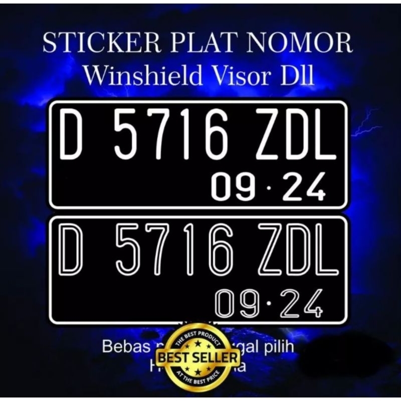 Request Free Custom Number Plate Stickers | Shopee Philippines