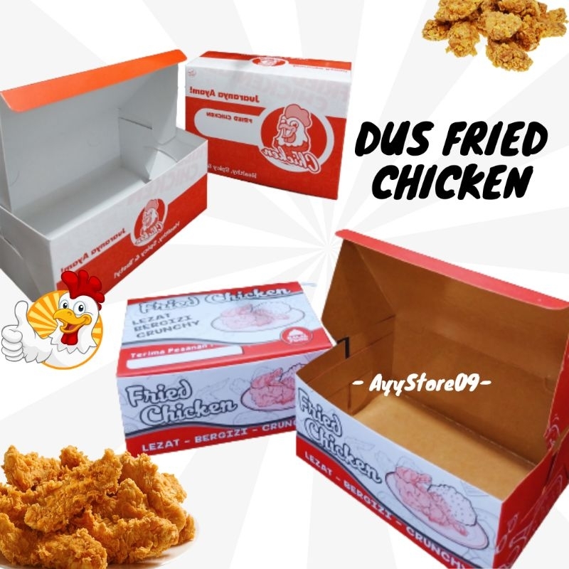 Fried Chicken Box / Geprek Chicken Box / Box Box / Packaging Box / FC ...