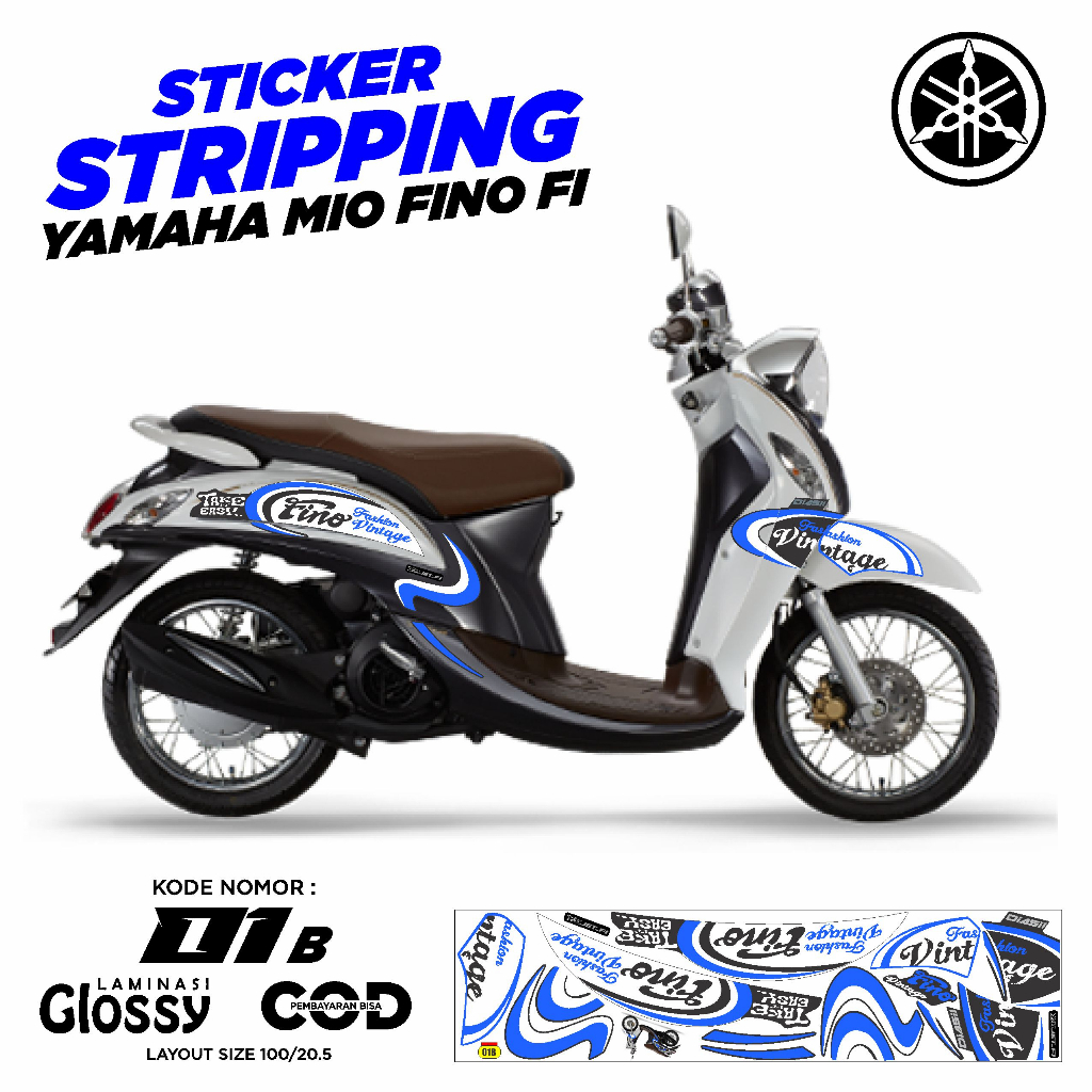 Striping Variations Of Yamaha Mio Fino FI/Stickers decal Motorcycle Mio Fino FI/Stickers lis ...