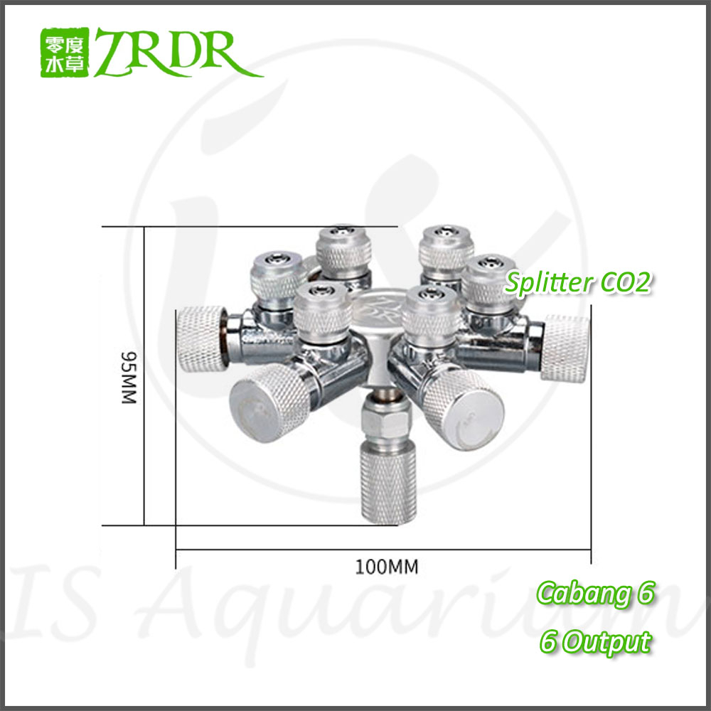 Zrdr Splitter CO2 6-prong Ways Spliter Regulator CO2 | Shopee Philippines