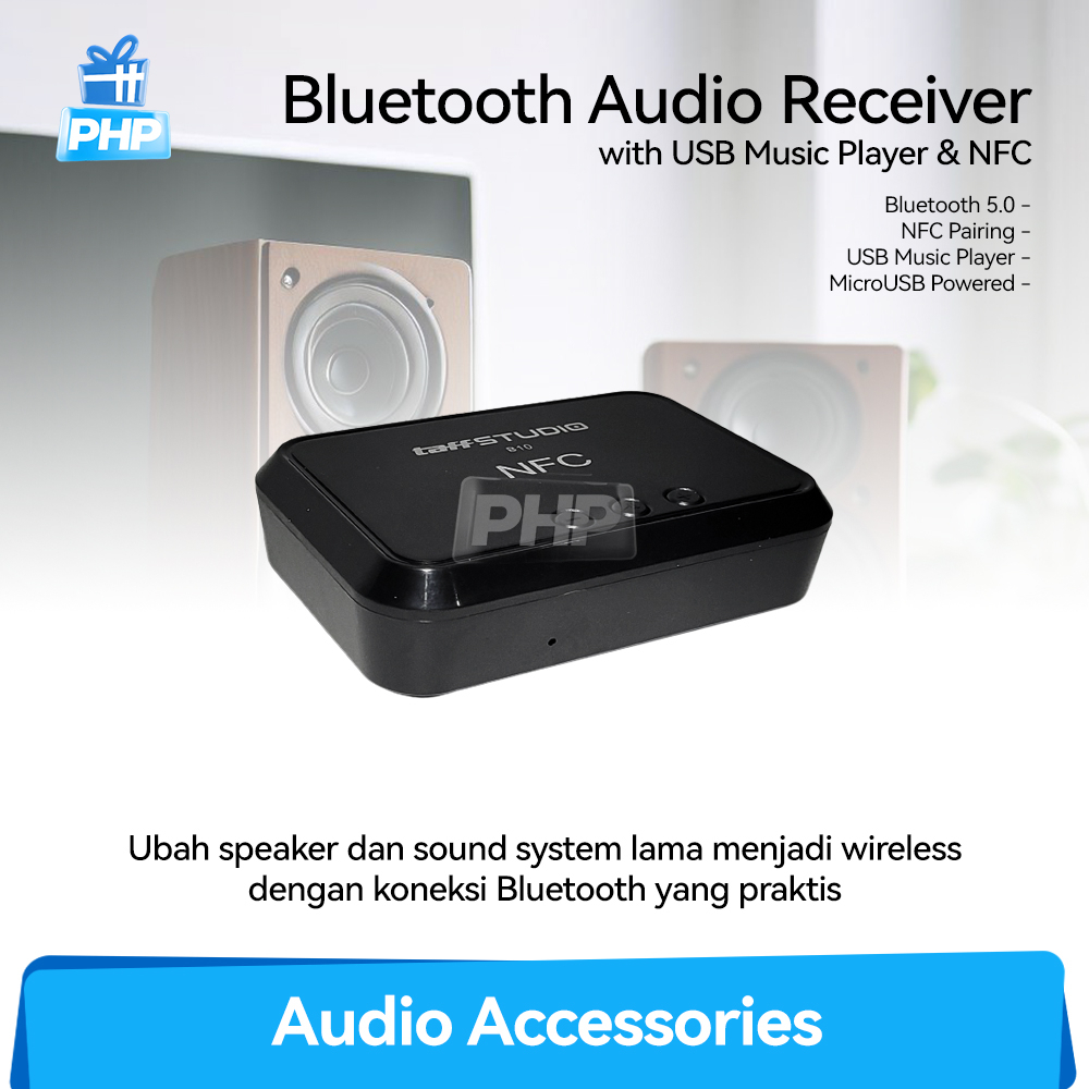 PHP Bluetooth Audio Receiver for Speaker & Car Headunit with NFC & USB ...