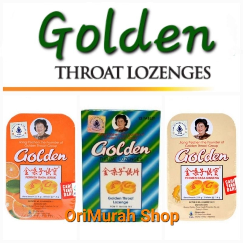 Golden Throat Lozenges Candy Original Orange Ginseng Herbal Candy ...
