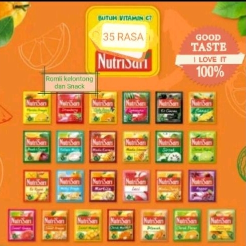 Nutrisari Fruit Drink Vitamin C ALL Variant 1 Pack Contains 10 Sachets ...